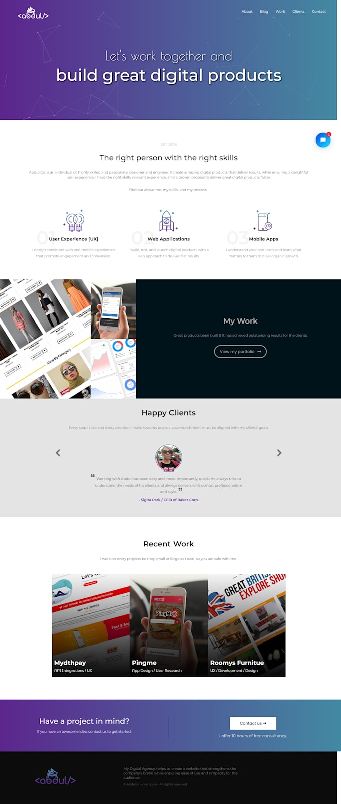 Build custom website from scratch also with customized dashboard by ...