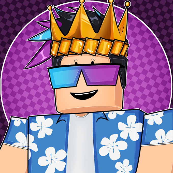 Draw your roblox minecraft avatar in a cartoonish style by ...