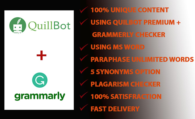 Spin or rewrite your article with quillbot and proofread with grammarly ...