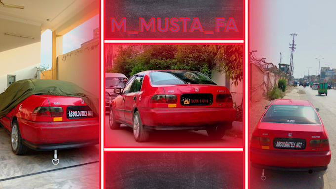 Make a best number plate design for your car or bike by M_musta_fa | Fiverr