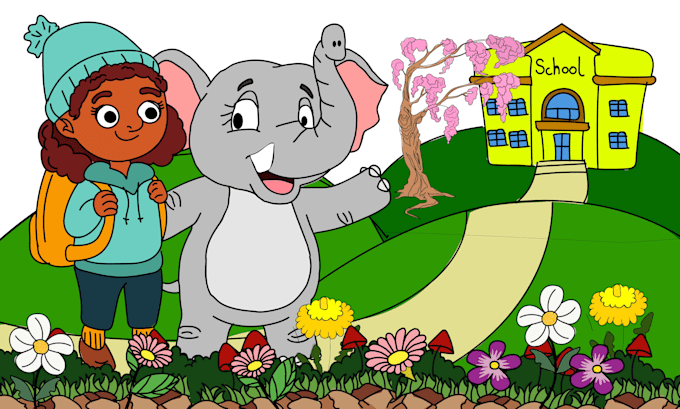 Design professional children book illustration by Sidra_maqbool | Fiverr