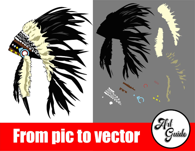 Trace your raster image to a vector file by Artguide | Fiverr