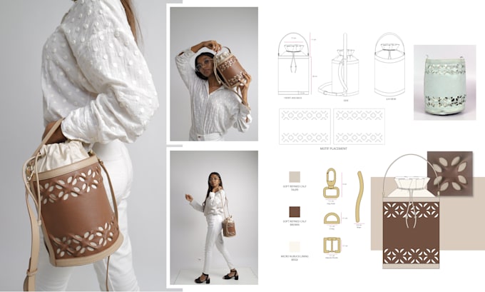 Design handbags with a detailed tech pack for manufacturing by ...