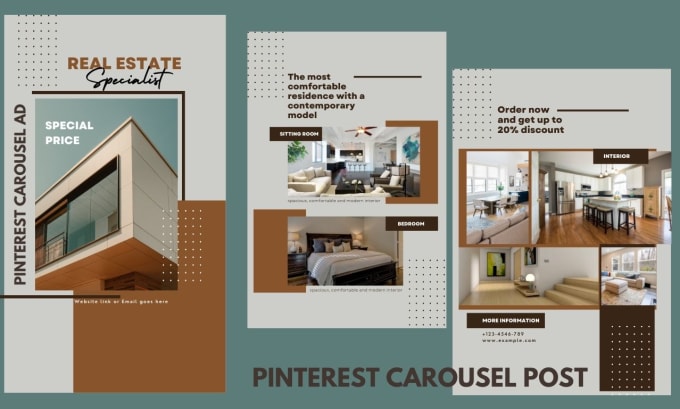 Design creative pinterest carousel ad by Zobikhan | Fiverr