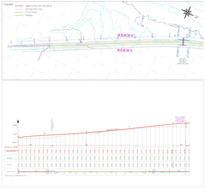 Design plan an profile of you new or exis road project less then five ...