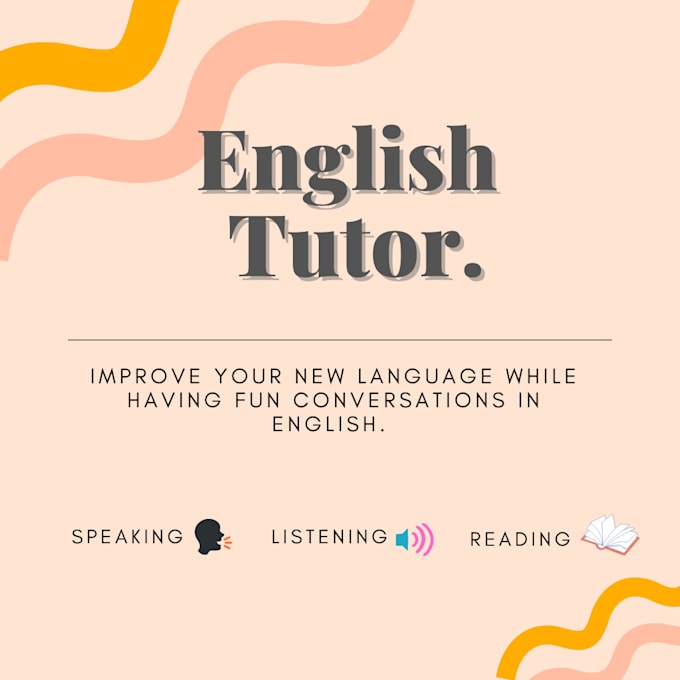 Be your english tutor sere tu tutor de inglés by Manueortiz | Fiverr