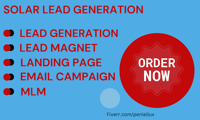 Build converting mlm lead, solar lead for any location for your ...
