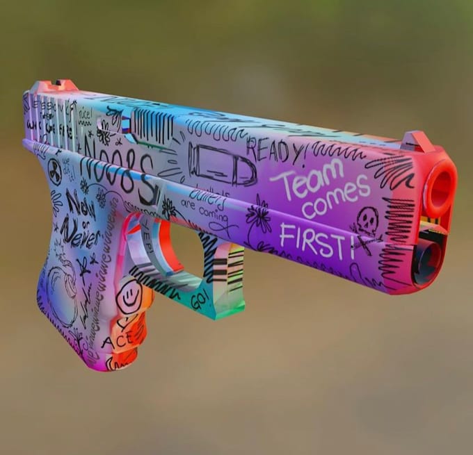 Design a unique texture pattern for your weapon design by Karya_24 | Fiverr
