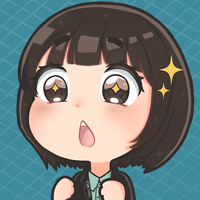 Draw a cute icon or sticker or profile picture by Cintyacia | Fiverr