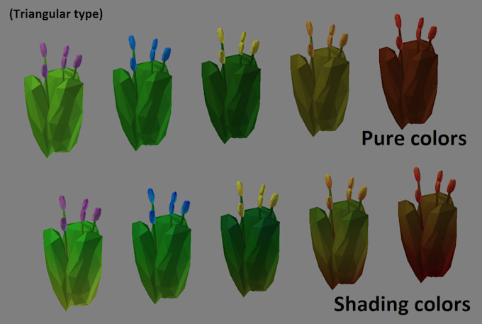 Create fancy 3d low poly models from your concept art by Elisabeth_mila ...