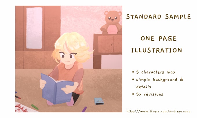 Draw beautiful illustrations for children storybook by Audreyxnana | Fiverr