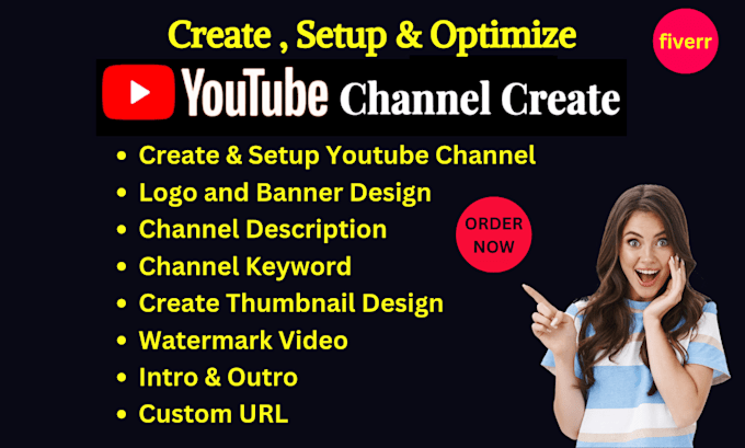 Create and setup youtube channel by Binoyservice | Fiverr