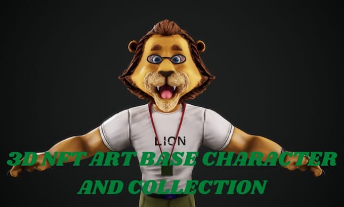 Do 3d nft art, nft art, 3d nft character, 3d nft collection, by ...