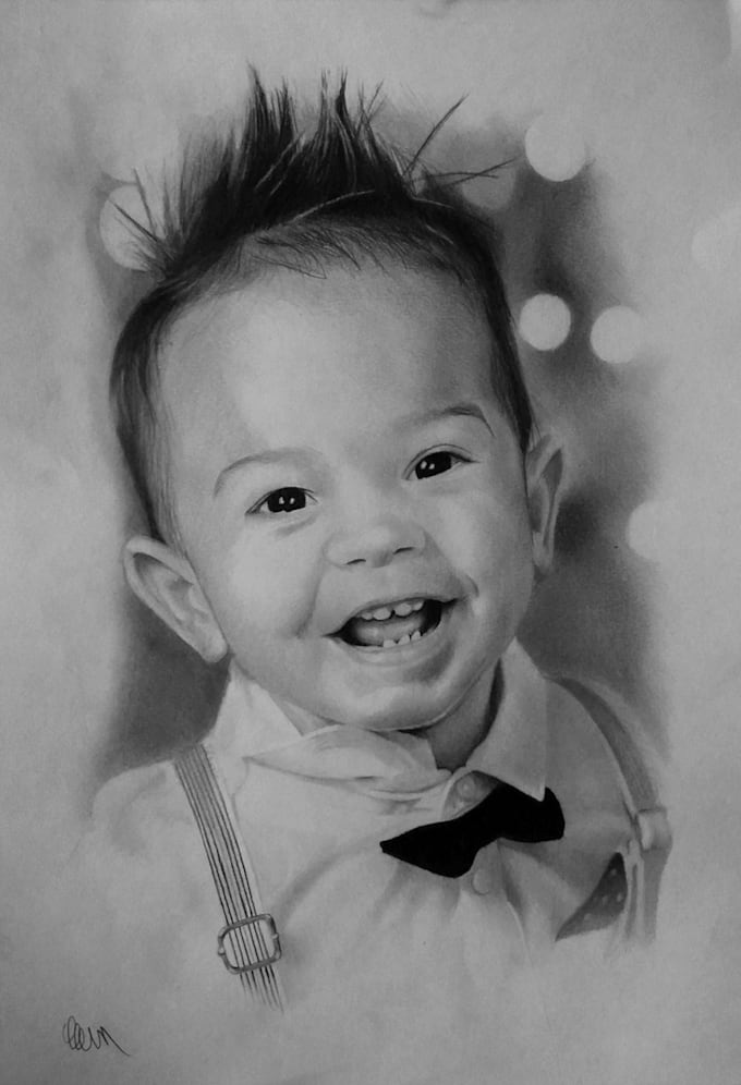 Do realistic pencil portraits by Co2min | Fiverr