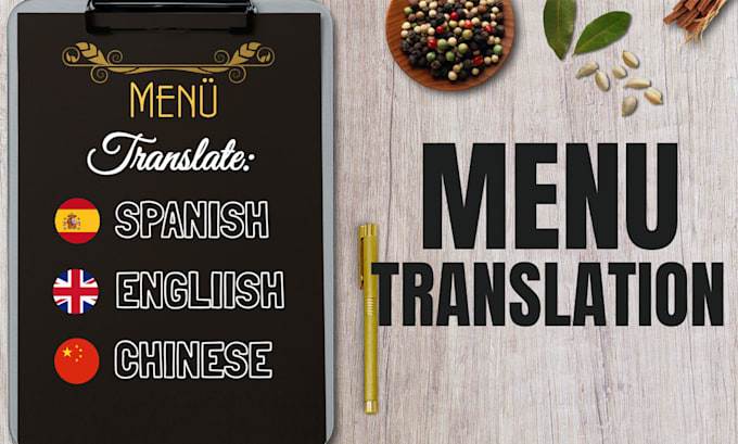 Translate menu to chinese, espanish, english or vice versa by Alizzfung ...