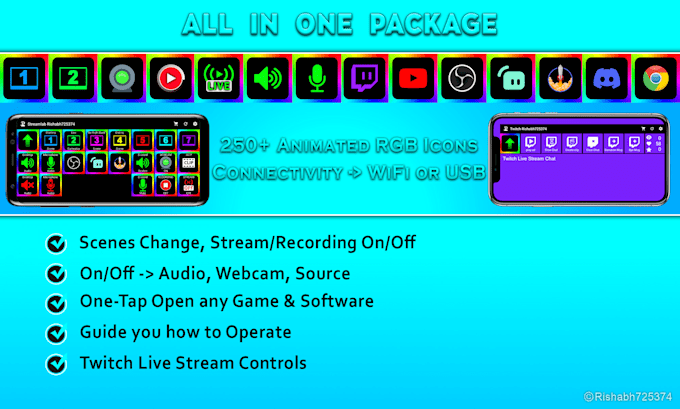 Setup touch portal for live streaming recording controls by ...