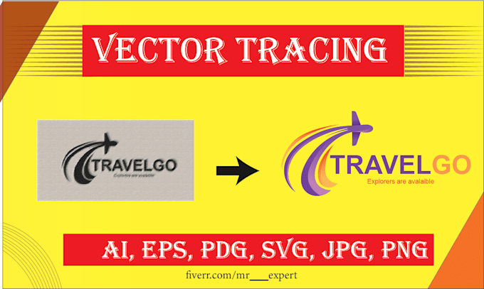 Do vactor trace convert logo to vactor in just 2 hours by Mr___expert ...