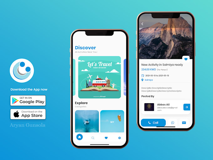 Build mobile app using flutter by Aryan_gunsola | Fiverr