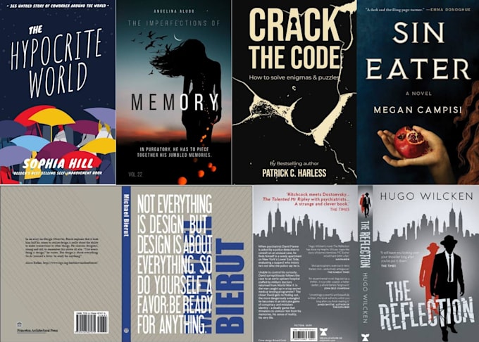 Design an eye catchy book cover with back and spine design by Sher12oo ...