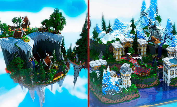 Build anything for your minecraft world with custom land by ...