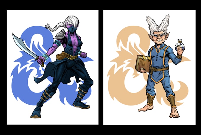 Draw your dnd characters and npcs by Jwr_ink | Fiverr