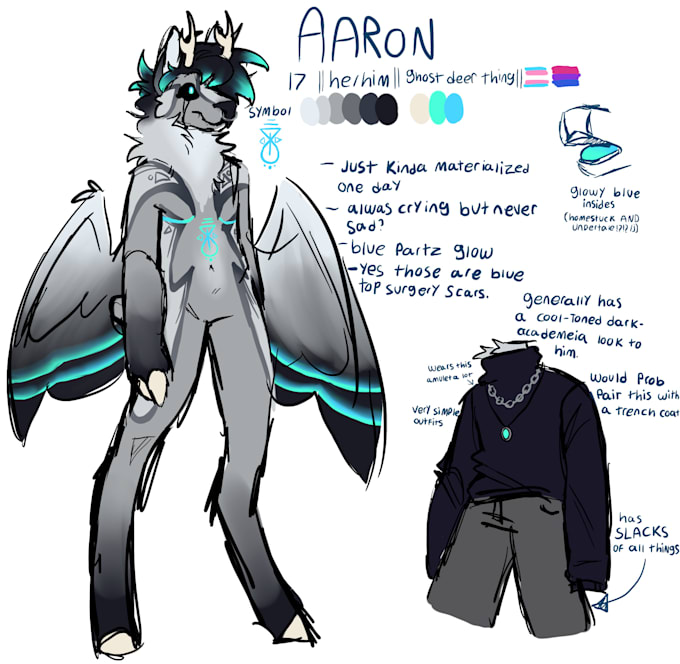 Design you a character based on your idea by Solitrydoomsday | Fiverr