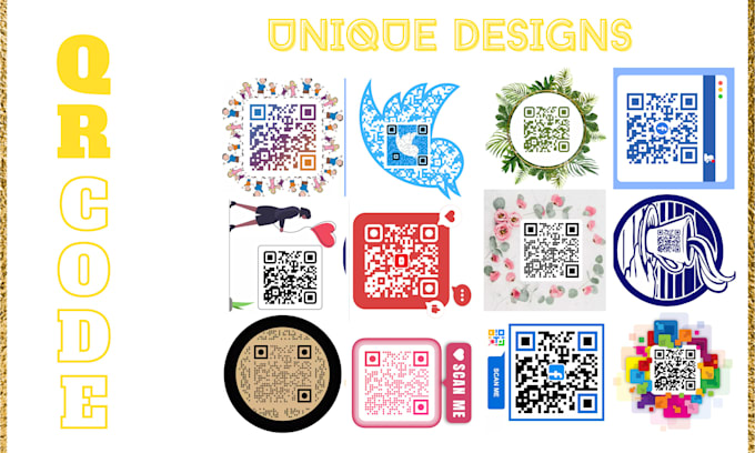 Design unique qr codes with logo by Maha_zulkaif | Fiverr