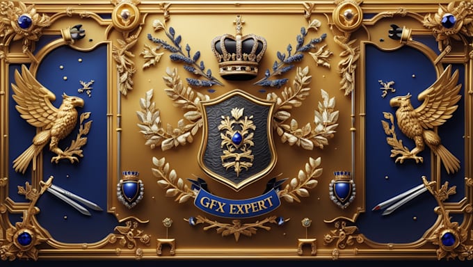 Design a coat of arms regal heraldic family crest logo in 1 hour by Mr ...