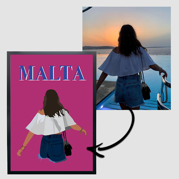 Draw your minimalist portrait by Enzo_mqs | Fiverr