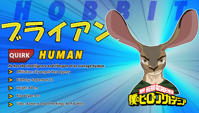 Make a bnha style title card by Sneakisnakeart | Fiverr