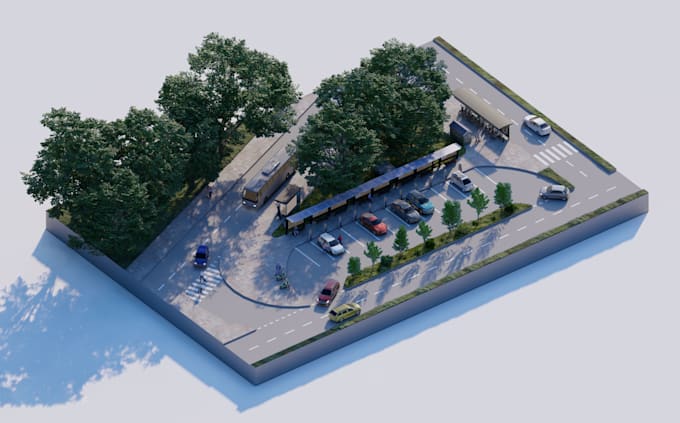 Make an isometric render of your urban or landscape idea by Stangielen1 ...