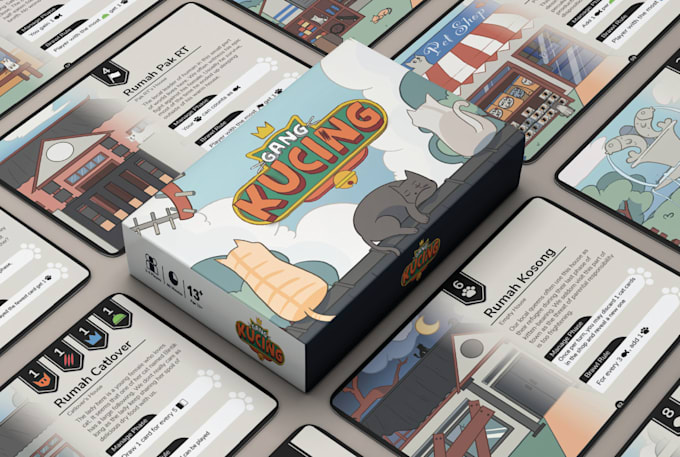 Make ready print box for your board game or card game by Novankhoiruman ...