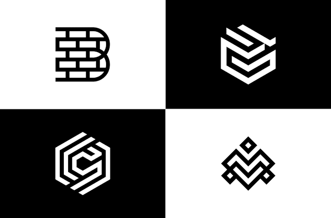 Create creative initials logo for business brand by Berdoart | Fiverr