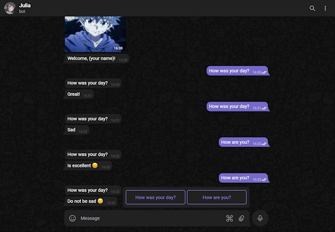 Make telegram bots in python by Islikk | Fiverr