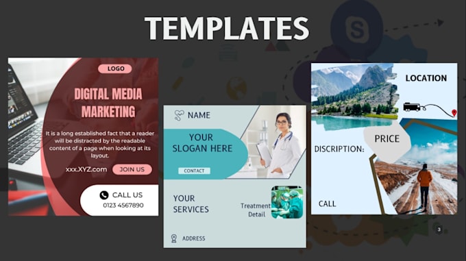 Create a social media post, visiting cards, infographic post by ...