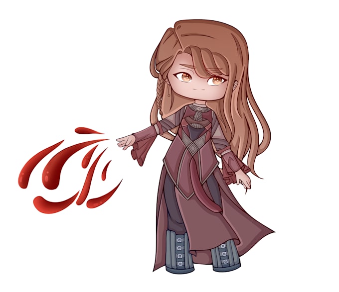 Draw your character in a cute chibi art style by Tara_has | Fiverr
