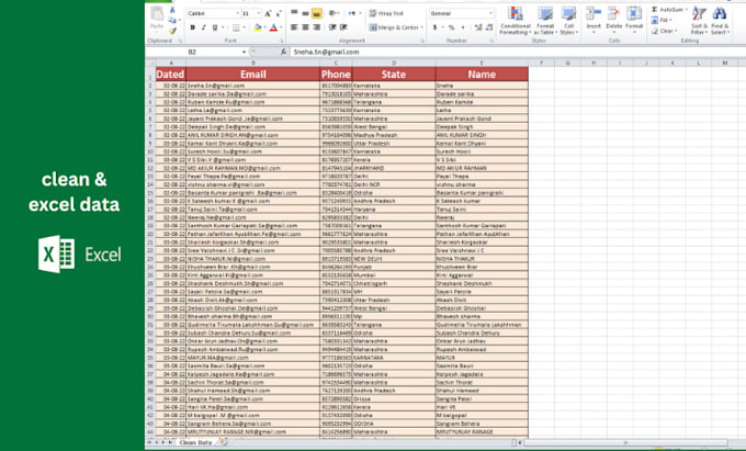 Excel data cleaning, formatting, data cleanup, remove duplicate data by Ihtishamali998 | Fiverr