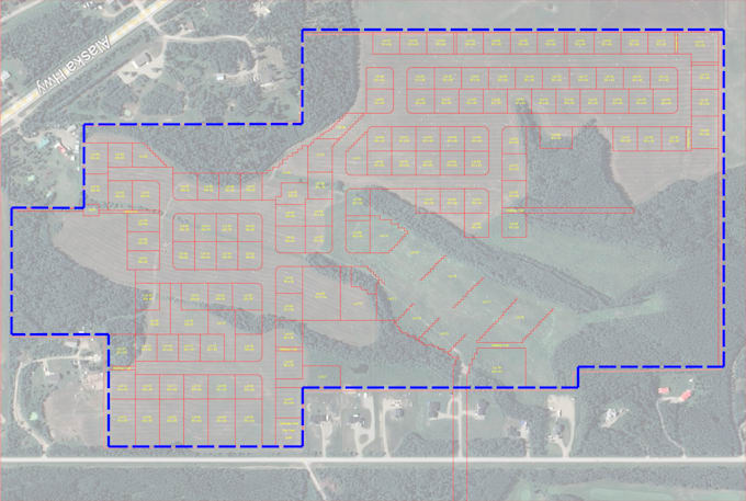 Overlay subdivision, layout, residential plan on google image by Sub ...