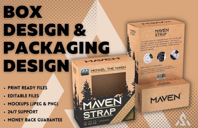 Do box design and box packaging design for you by Asadsaleem_ | Fiverr