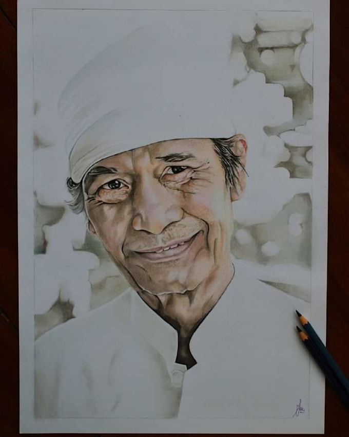 Draw realistic pencil sketch from a photo by Yoga_raditya | Fiverr