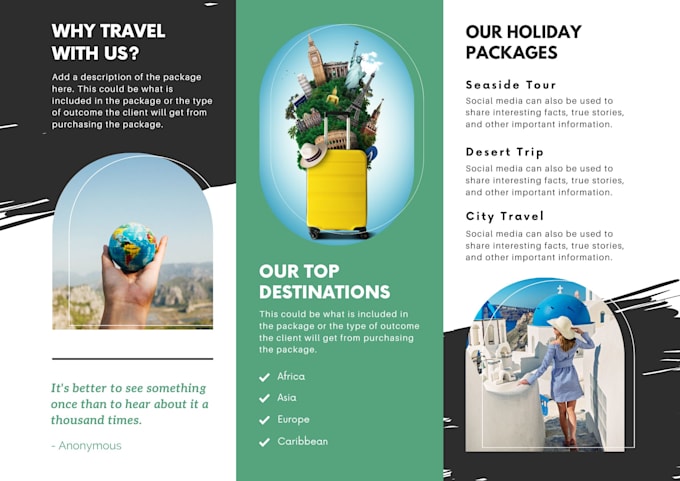 Design printable or digital flyers posters or brochures by Emafang | Fiverr