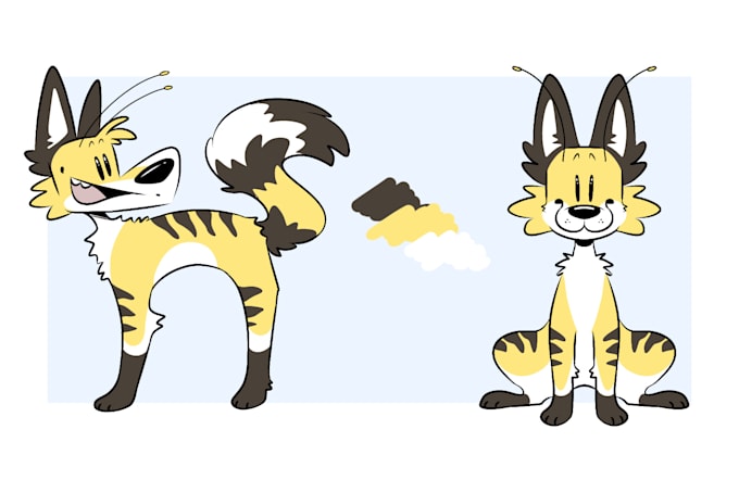 Draw your fursona refrence sheet by Wildworx | Fiverr