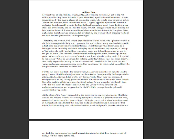 Write an essay letter short story article blog of any kind by L_dubois ...