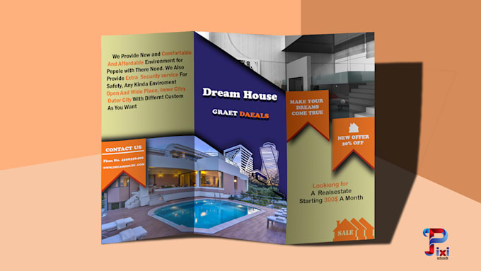 Make custom brochure design for you by Pixiartwork | Fiverr
