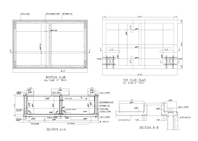 Design structure for overhead water tank and drawings by Sohail602529 ...