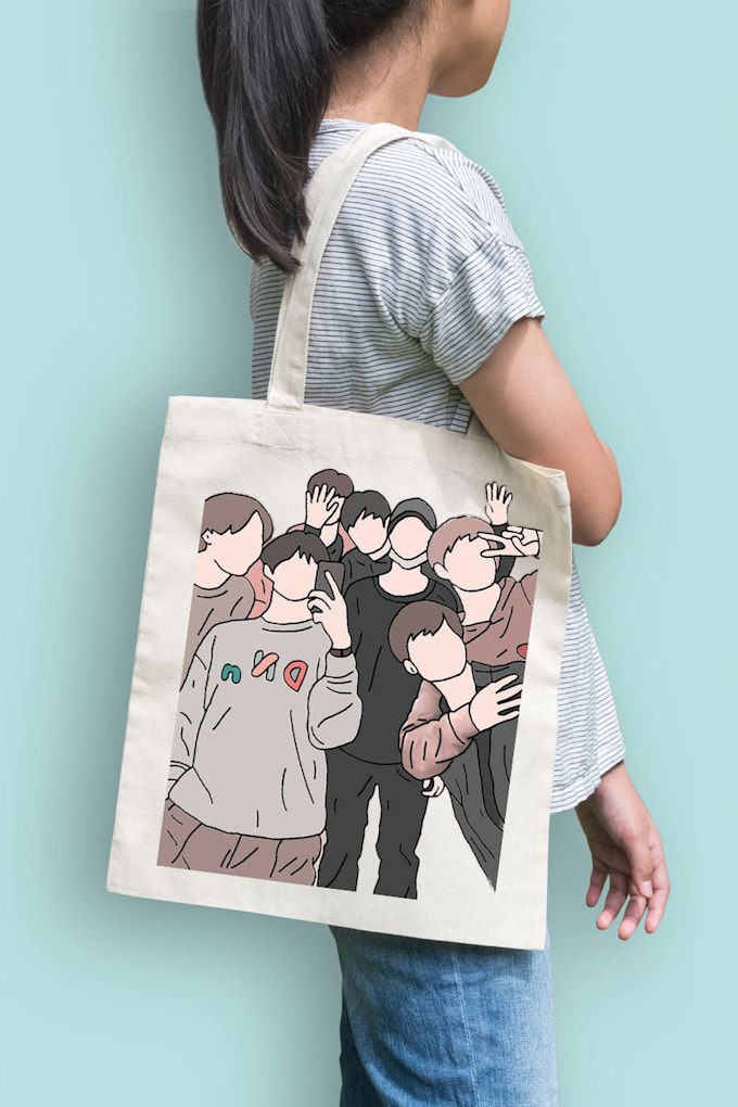 Do a cute tote bag design for you by Gadiriamina | Fiverr