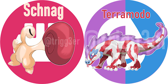 Draw your fakemon design by Trigg3er | Fiverr