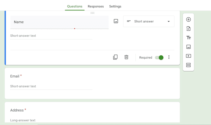 Create any type of online form, survey using, google forms by ...