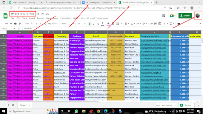 Be your administrative virtual assistant for data entry, web research,copy paste by Juwel4747 ...