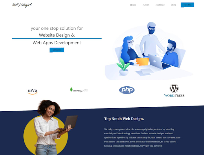 Be your frontend web developer using react, css nd bootstrap by ...